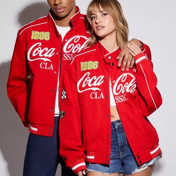 Coca Cola | Jackets & Coats | Unisex Cocacola Patch Bomber Jacket | Poshmark